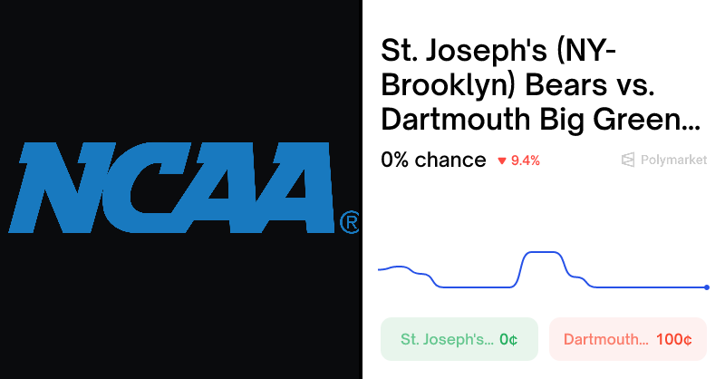 St. Joseph's (NY-Brooklyn) Bears vs. Dartmouth Big Green (W) Betting ...