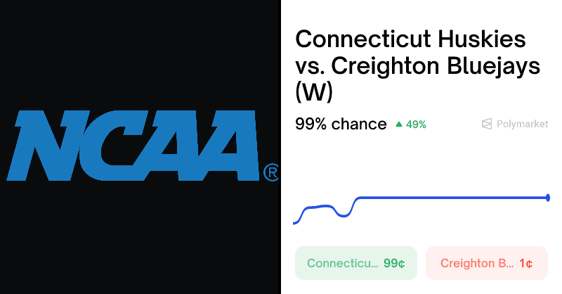 Connecticut Huskies vs. Creighton Bluejays (W) Betting Odds ...
