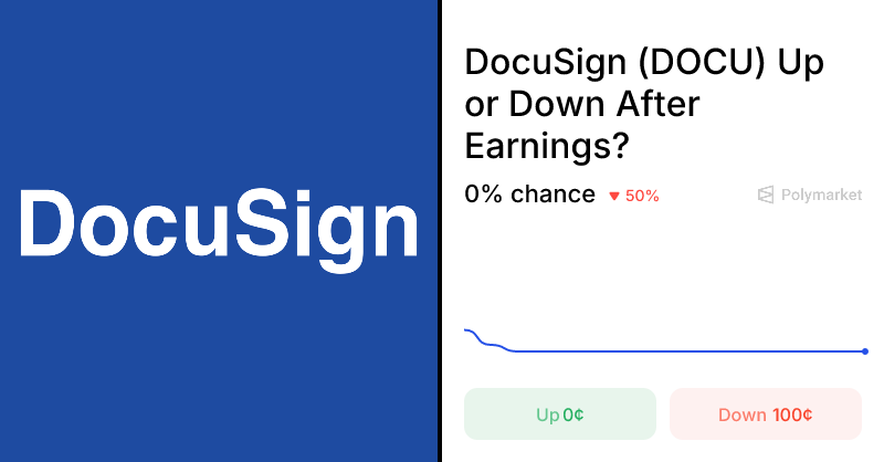 DocuSign (DOCU) Up or Down After Earnings? Predictions & ... | Polymarket