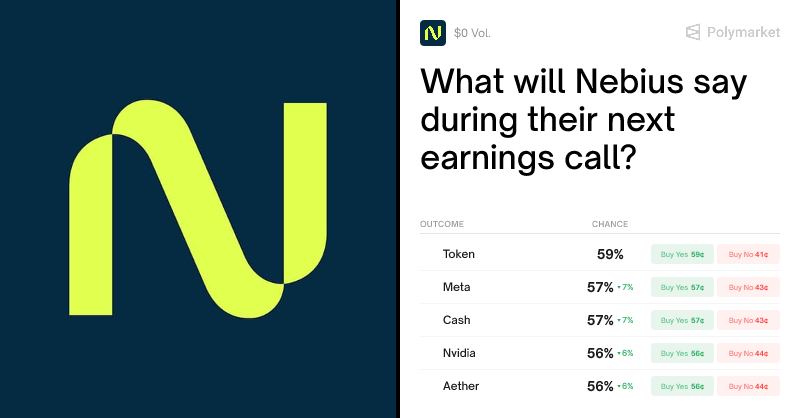 What will Nebius say during their next earnings call? Pre... | Polymarket