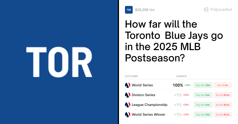 How far will the Toronto Blue Jays go in the 2025 MLB Pos... | Polymarket