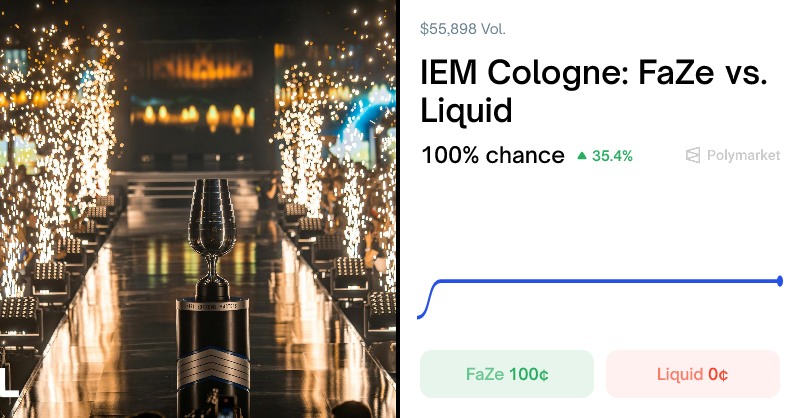 Polymarket | IEM Cologne: FaZe vs. Liquid