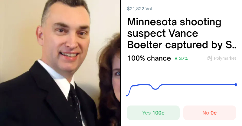 Minnesota shooting suspect Vance Boelter captured by Sund... | Polymarket