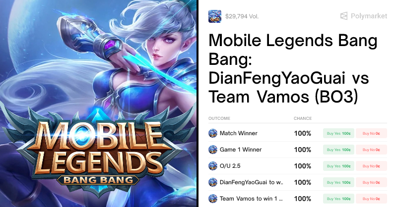 Mobile Legends Bang Bang: DianFengYaoGuai vs Team Vamos (BO3) Betting ...