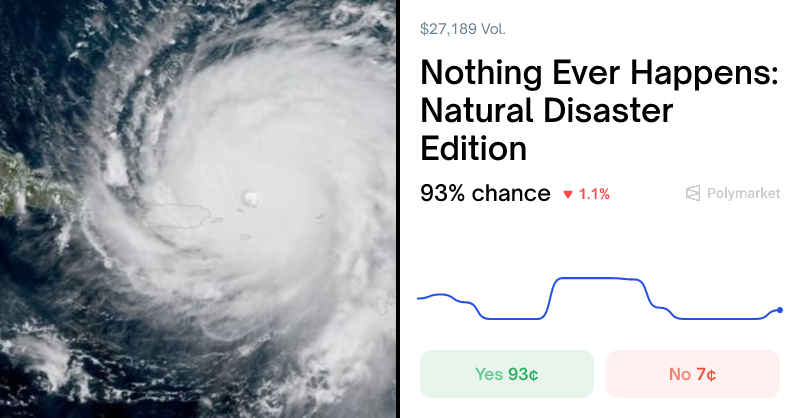 Polymarket | Nothing Ever Happens: Natural Disaster Editi...