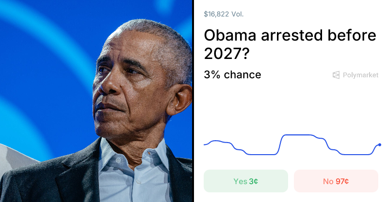 Obama arrested before 2027? Betting Odds & Predictions | Polymarket
