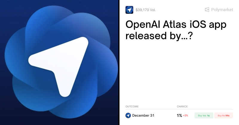 OpenAI Atlas iOS app released by...? Predictions & Odds | Polymarket