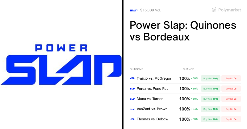 Power Slap: Quinones vs Bordeaux Predictions & Odds | Polymarket