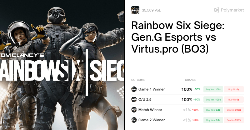 Rainbow Six Siege: Gen.G Esports vs Virtus.pro (BO3) Odds...