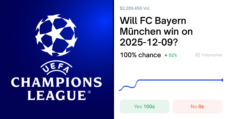 FC Bayern München vs. Sporting CP Betting Odds & Predictions (Dec. 9, 2025) | Polymarket