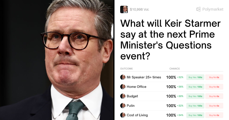 What will Keir Starmer say at the next Prime Minister's Q... | Polymarket