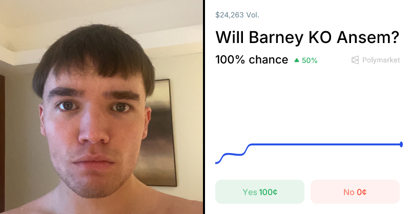 Will Barney KO Ansem? Predictions & Odds | Polymarket
