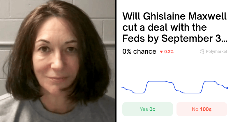 Will Ghislaine Maxwell cut a deal with the Feds by Septem... | Polymarket