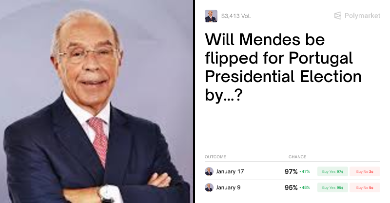 Will Mendes be flipped for Portugal Presidential Election... | Polymarket