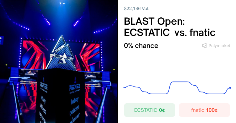 BLAST Open: ECSTATIC vs. fnatic | Polymarket