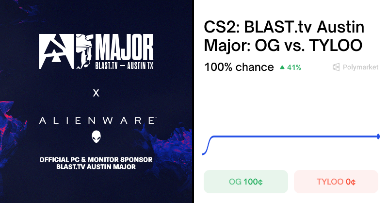 Polymarket | CS2: BLAST.tv Austin Major: OG vs. TYLOO