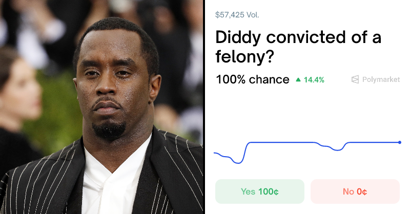 Polymarket | Diddy convicted of a felony?