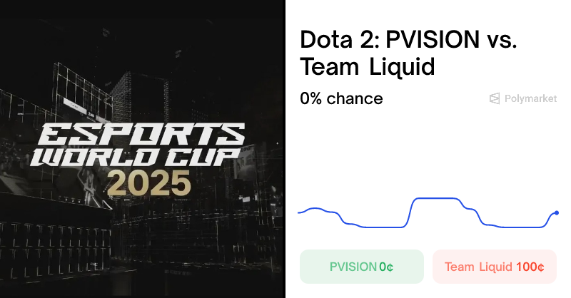 Polymarket | Dota 2: PVISION vs. Team Liquid
