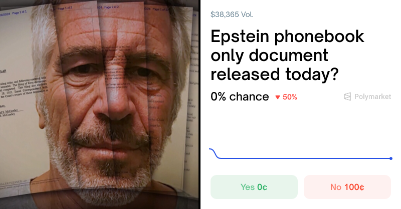 Polymarket | Epstein phonebook only document released tod...