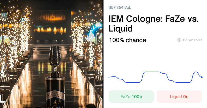 Polymarket | IEM Cologne: FaZe vs. Liquid