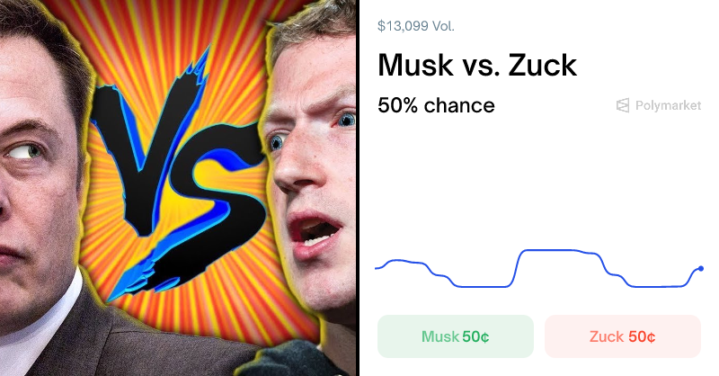 Polymarket | Musk vs. Zuck