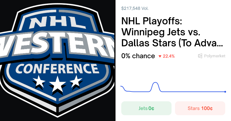 NHL Playoffs: Winnipeg Jets vs. Dallas Stars (To Advance)...
