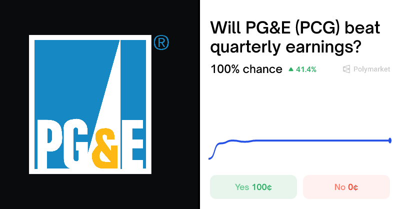 Will PG&E (PCG) beat quarterly earnings? Odds & Predictio...