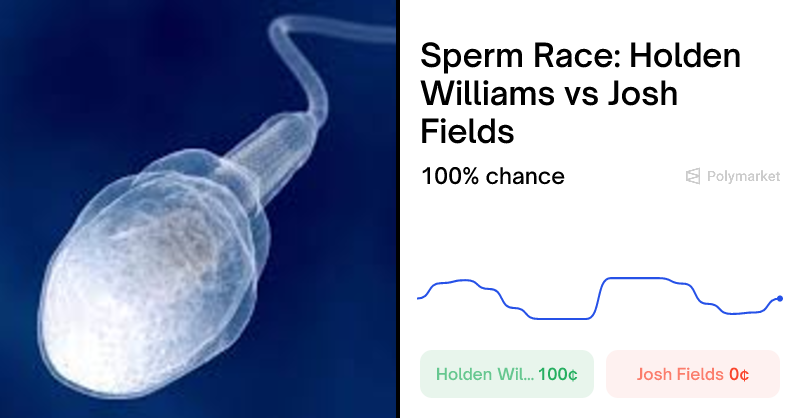 Sperm Race: Holden Williams vs Josh Fields Odds & Predict...