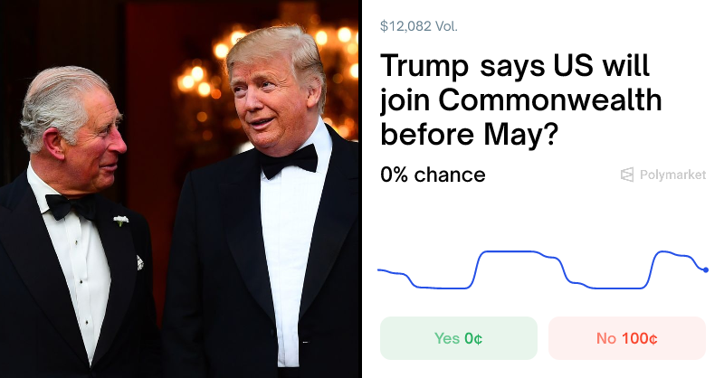 Trump says US will join Commonwealth before May?