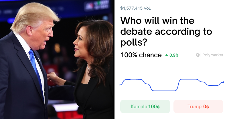 Who will win the debate according to polls?