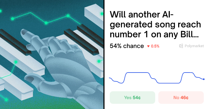 Will another AI-generated song reach number 1 on any Bill... | Polymarket