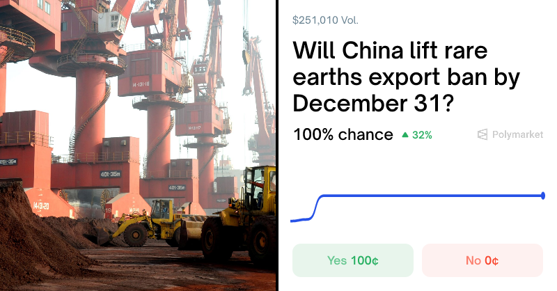 Will China lift rare earths export ban by December 31? Od...