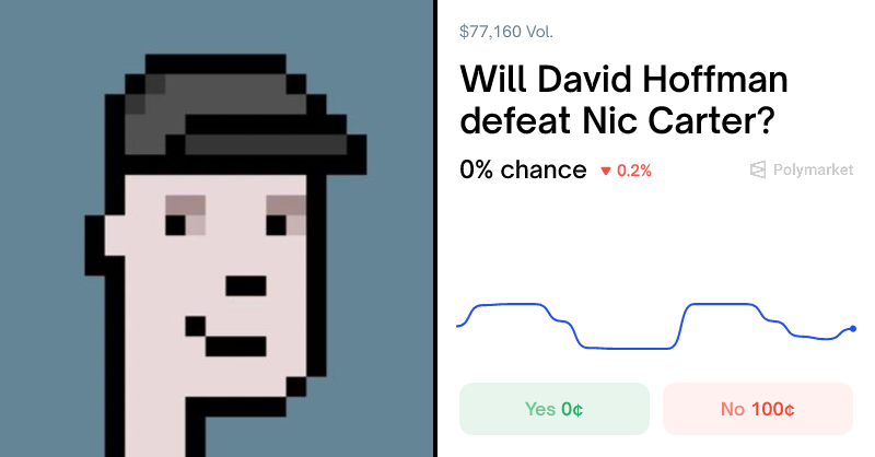 Nic Carter vs. David Hoffman: Who will win? Odds & Predic... | Polymarket