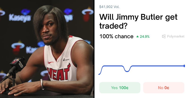 Polymarket | Will Jimmy Butler get traded?