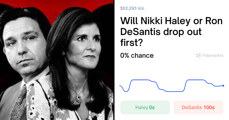 Will Nikki Haley or Ron DeSantis drop out first?