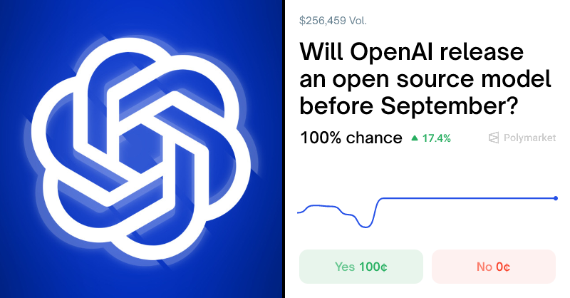Will OpenAI release an open source model before September...