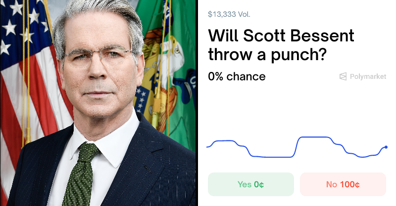 Polymarket | Will Scott Bessent throw a punch?