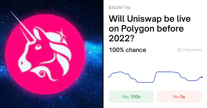 Will Uniswap be live on Polygon before 2022?