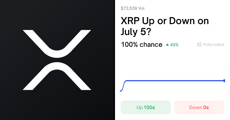 Polymarket | XRP Up or Down on July 5?